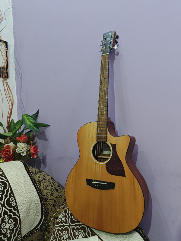 Hex GA70C - Natural matt Acoustic and Semi-Acoustic guitar BEGINNER by ...